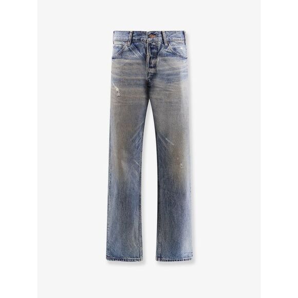 Celine | Jeans | Celine Men Denim Jeans With Back Leather Patch | Poshmark